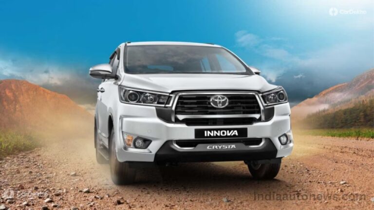 Toyota Innova Crysta 2025 India: 2.4L Diesel & 2.7L Petrol, 171PS ...